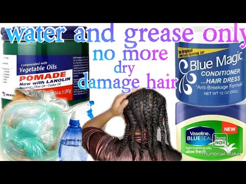 triple insane hair growth with hair grease/DAX blue magic hair grease ...