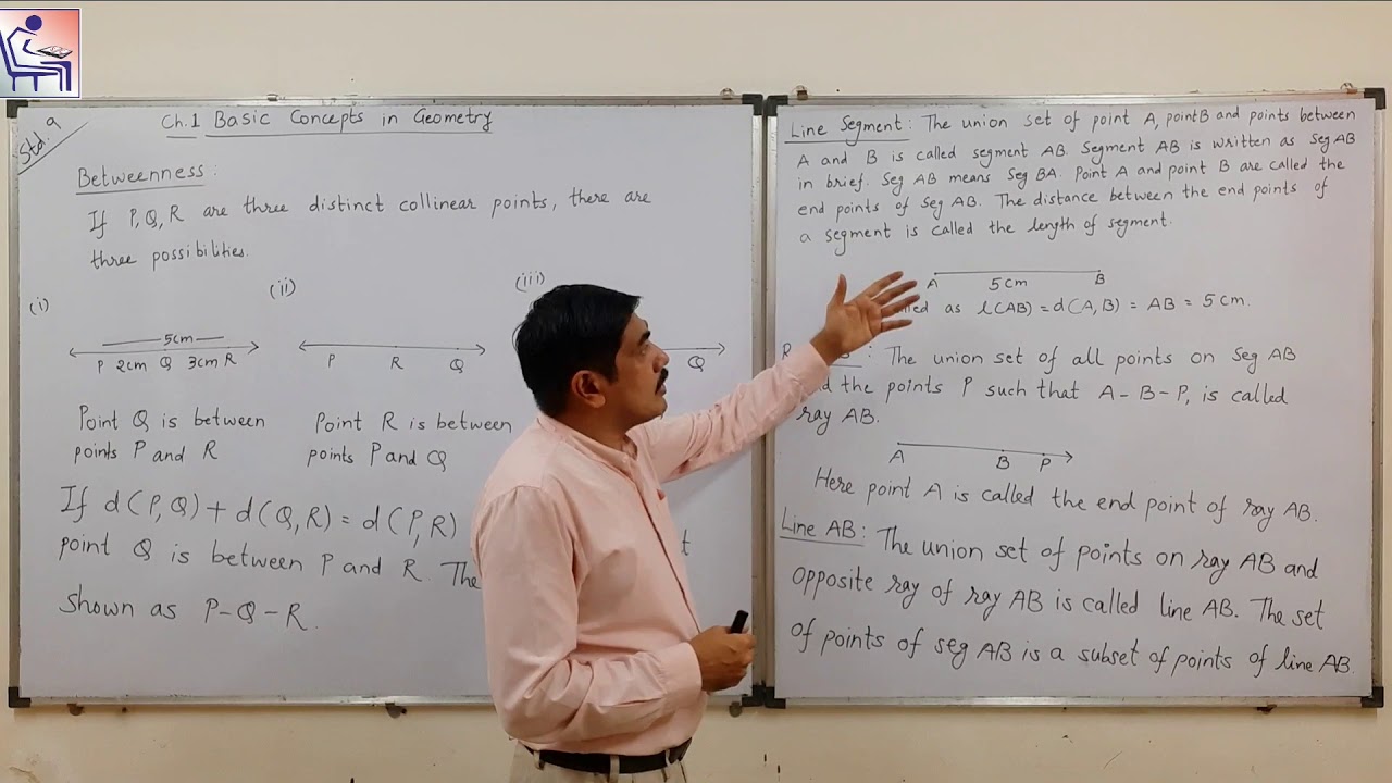 CLASS 9 || GEOMETRY || L.1 BASIC CONCEPTS IN GEOMETRY || EX. 1.1 (PART ...