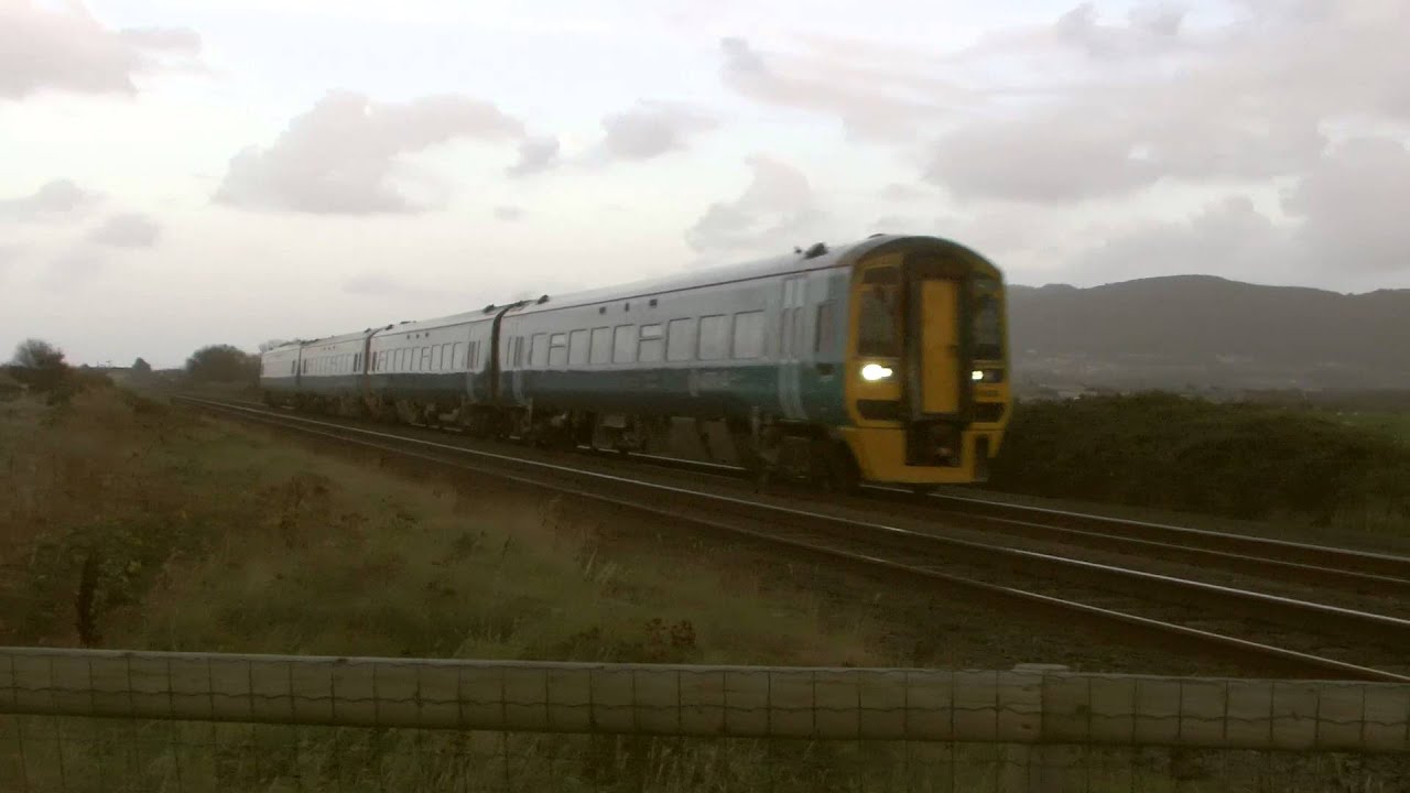 Prestatyn 14.11.2013 - ATW Class 158 DMU 158828 158820 - YouTube