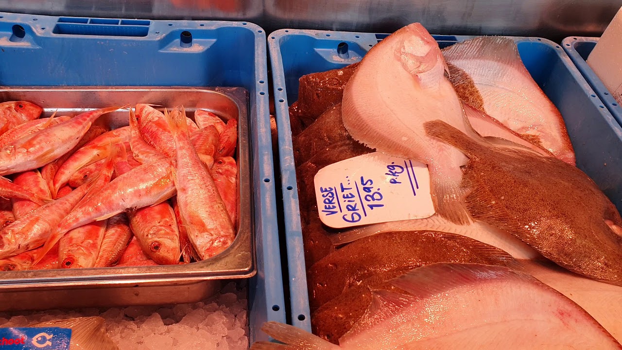 Fish market Hulst Zeeland The Netherlands - YouTube