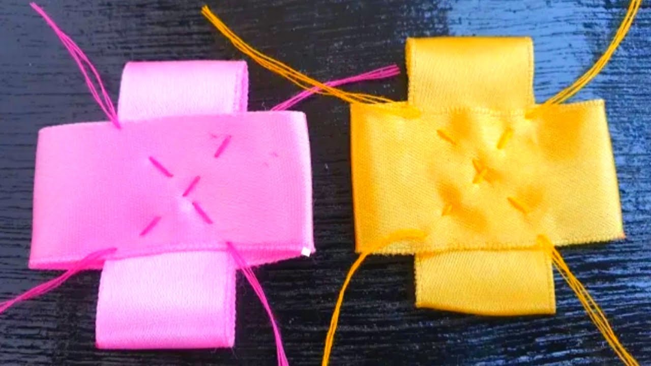 DIY Creative Art / Amazing Ribbon work / DIY Ribbon Flower - YouTube