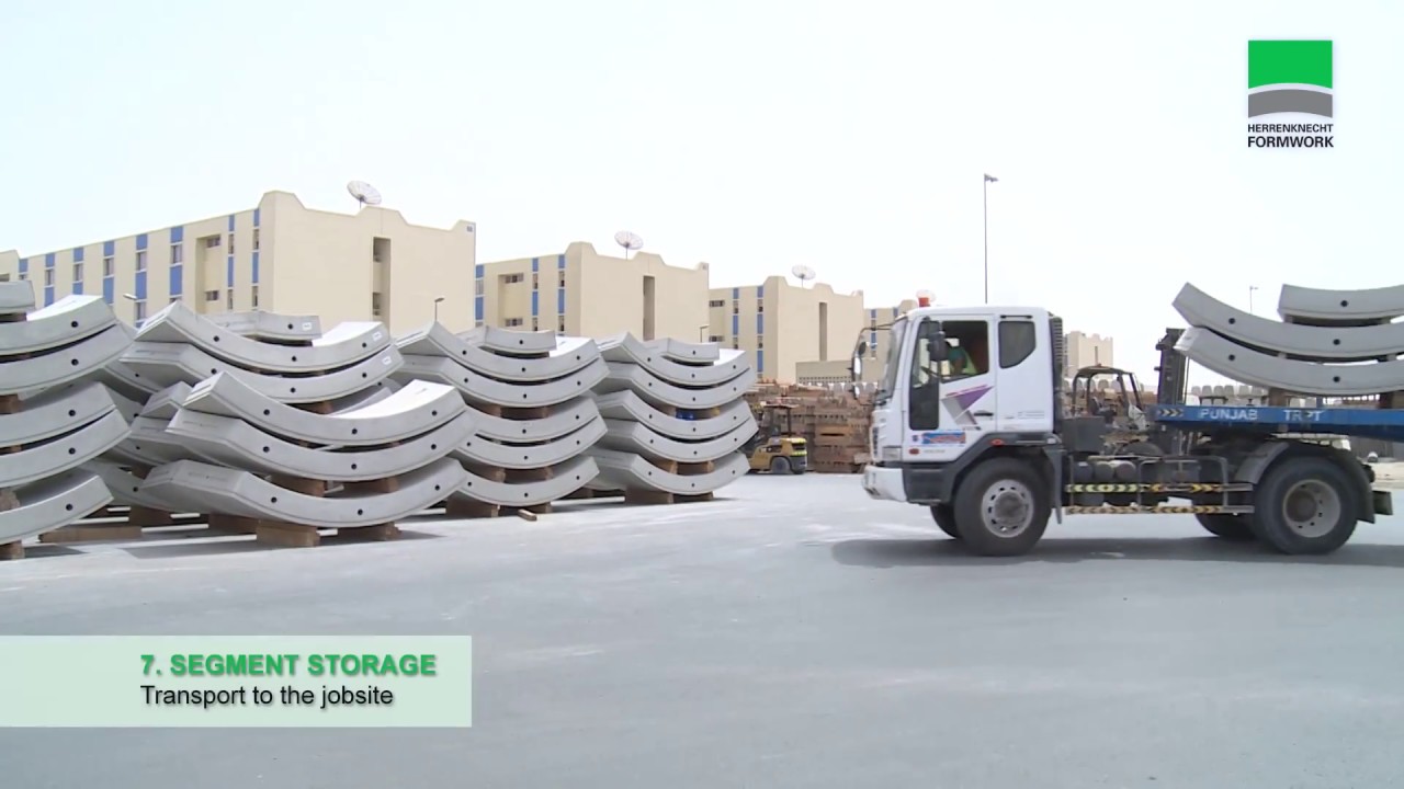 How to produce tunnel segments TBM Tunneling Abu Dhabi - YouTube