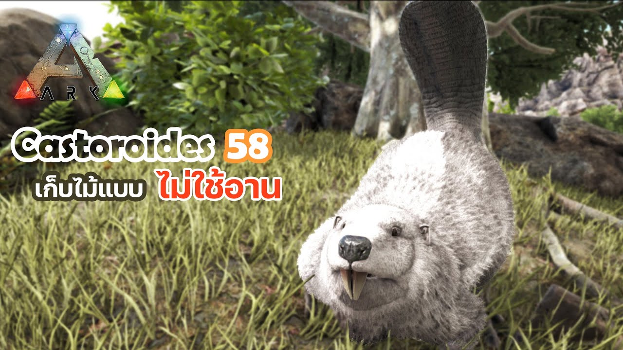 ARK Castoroides จับไดโนเสาร์ ตอนจับบีเวอร์ EP.58 ARK SURVIVAL EVOLVED ...