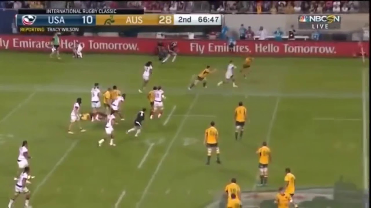 Joe Tamani AMAZING Try-Saving Tackle VS USA - YouTube