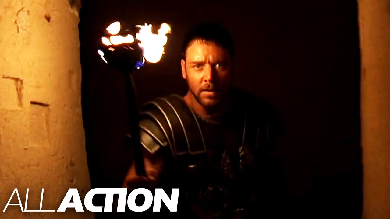 Maximus Tries to Escape Rome | Gladiator | All Action - YouTube