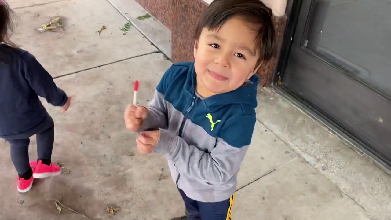 Jumping in puddles with Angel and Angie - YouTube