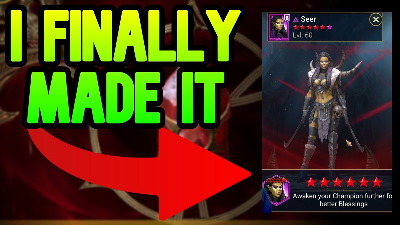 Seer 6 Star Awaken TEST | Raid: Shadow Legends - YouTube