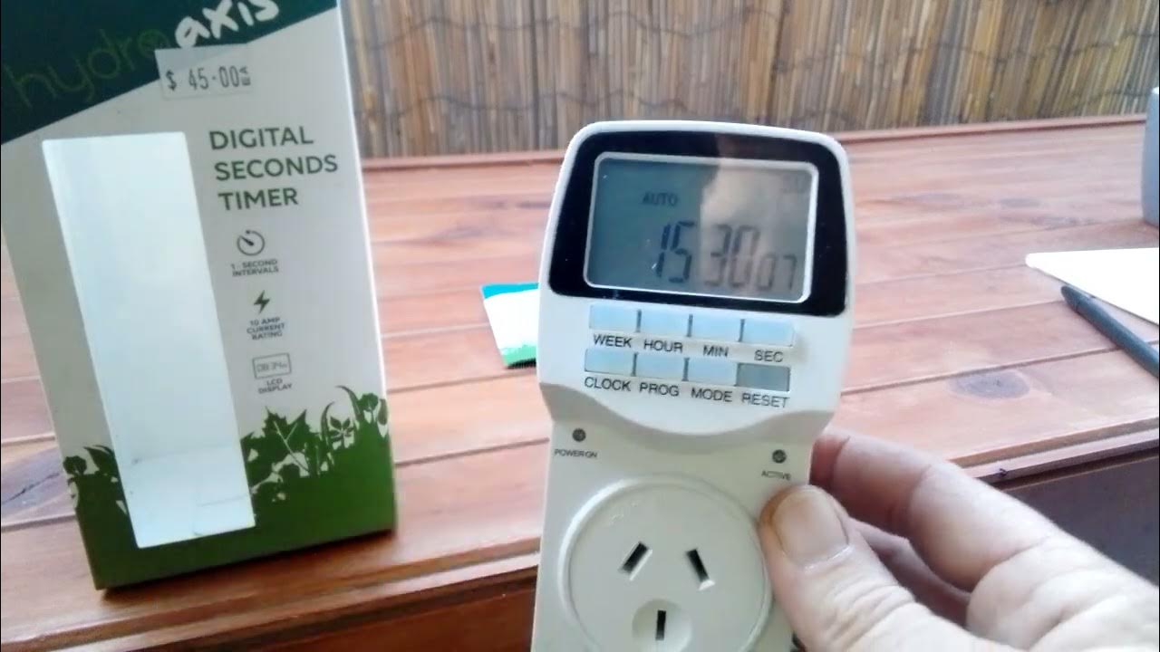 Hydroaxis Digital Timer Set-up - YouTube