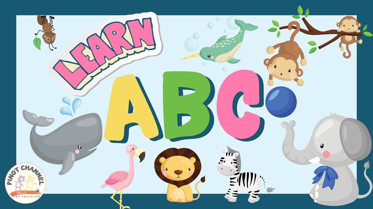 ABCAnimals / A-Z Cute animals/ 27 Animals Names /Alphabet learning for ...