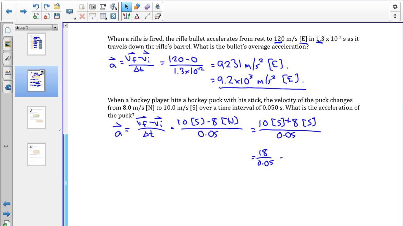 SPH3U 1.3 Acceleration - YouTube