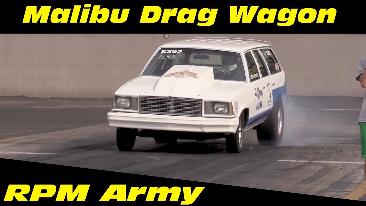 11 Second Chevy Malibu Wagon Drag Racing - YouTube