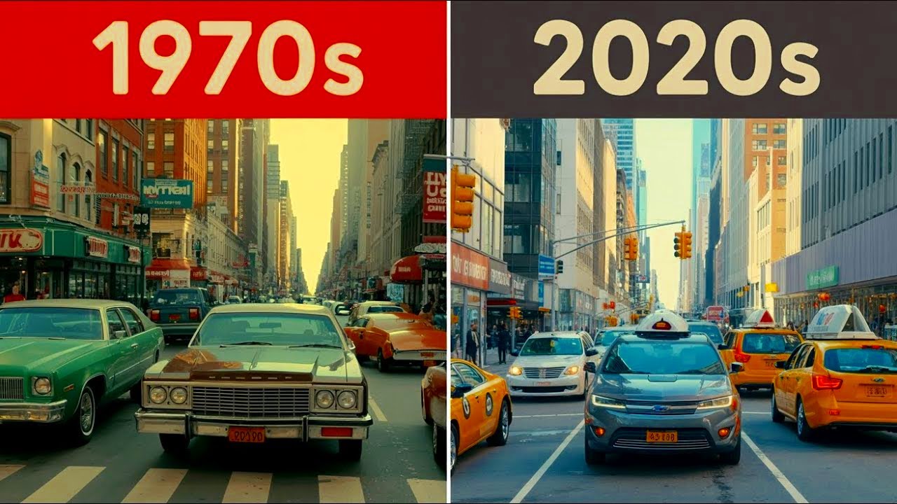 100 Different Things Between 1970s and 2020s America - YouTube