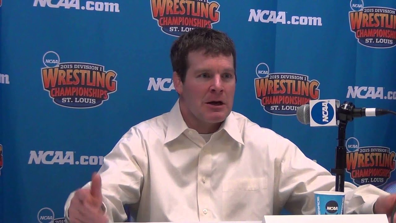 Iowa coach Tom Brands after semifinals at 2015 NCAAs - YouTube
