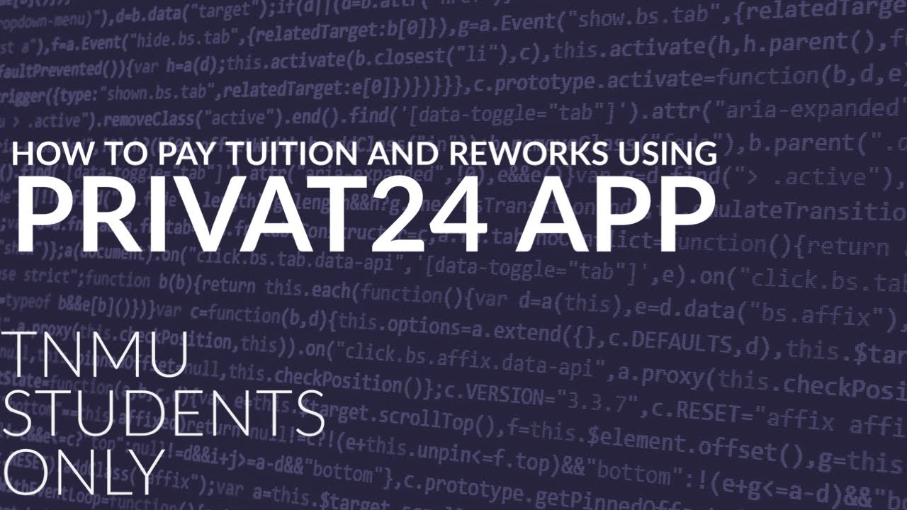How To Pay Fees And Rework Using Privat24 App - YouTube