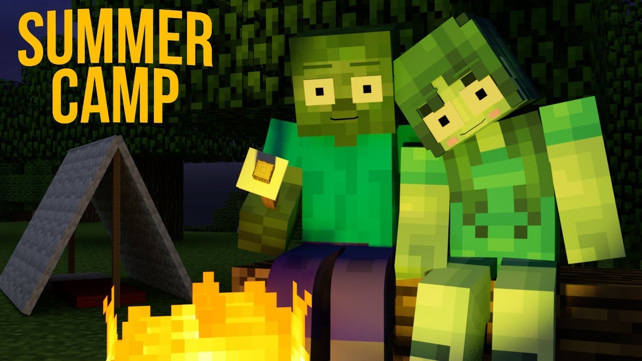 Monster School : SUMMER CAMP - Minecraft Animation - YouTube