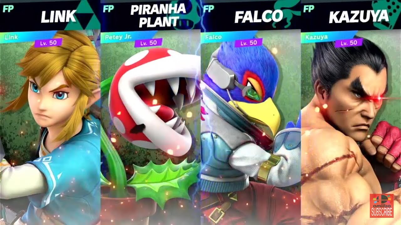 Super Smash Bros Ultimate Amiibo Fights EX Link v Petey Jr v Falco v ...