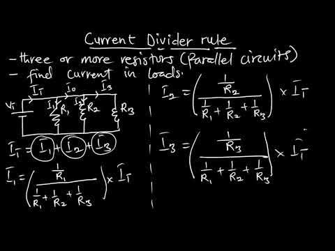 Ep 12: Current Divider rule for multiple loads (Parallel Circuits) - YouTube