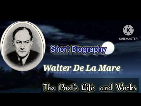 Walter De La Mare ll poet's life and chief works ll short biography ll ...