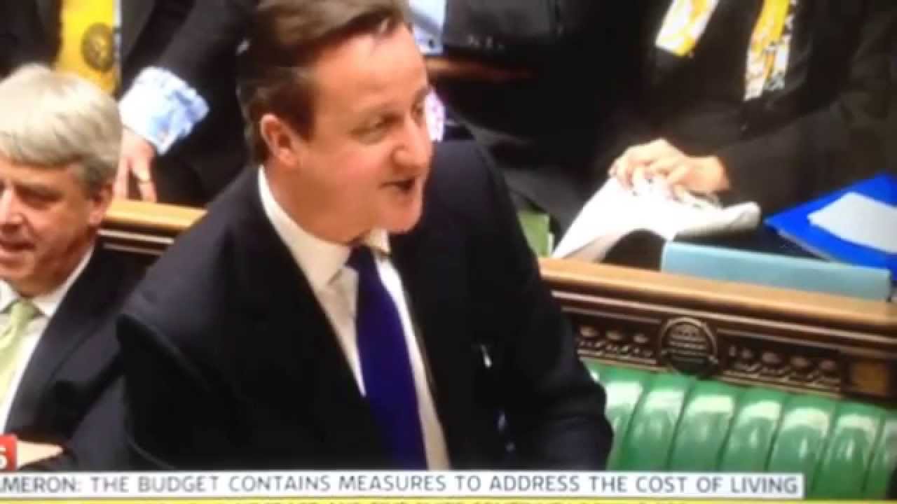 David Cameron's funny come back in PMQ's in the House of Lords - YouTube