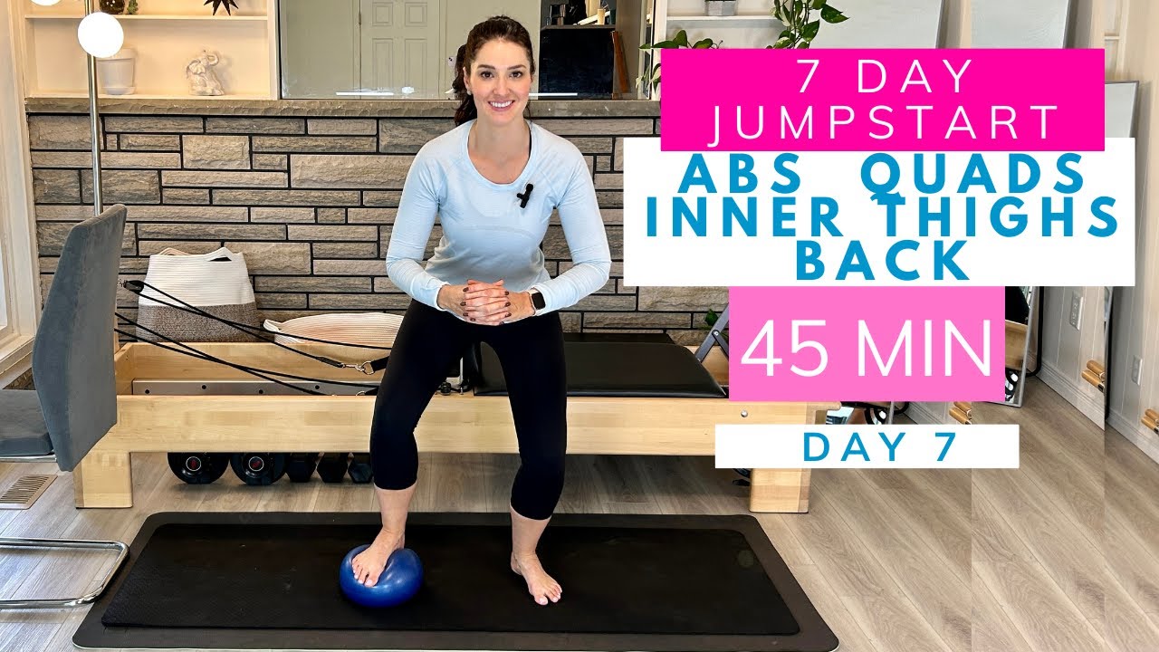 7 Day Jumpstart - Day 7 | Barre with Abs, Quads, Inner Thighs, and Back ...
