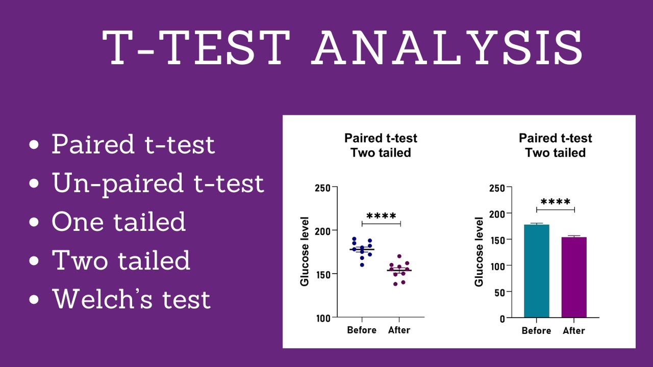 Complete T-test Analysis | Paired and Unpaired, One-Tailed and Two ...