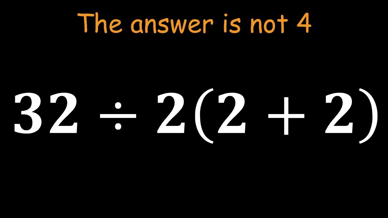 Can You Solve This Tricky PEMDAS Problem Correctly? - YouTube