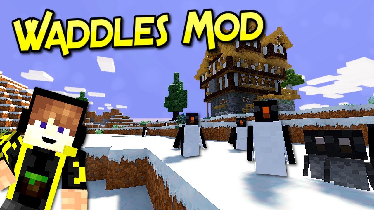 Waddles Mod | Pingüinos Para Tu Aventura | Para Minecraft 1.12 – 1.10.2 ...