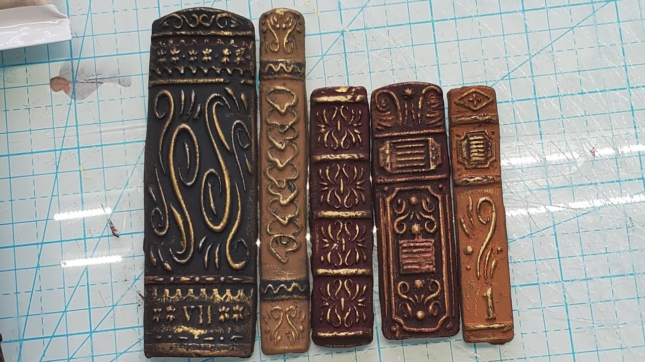 Vintage Library book spine moulds! - YouTube