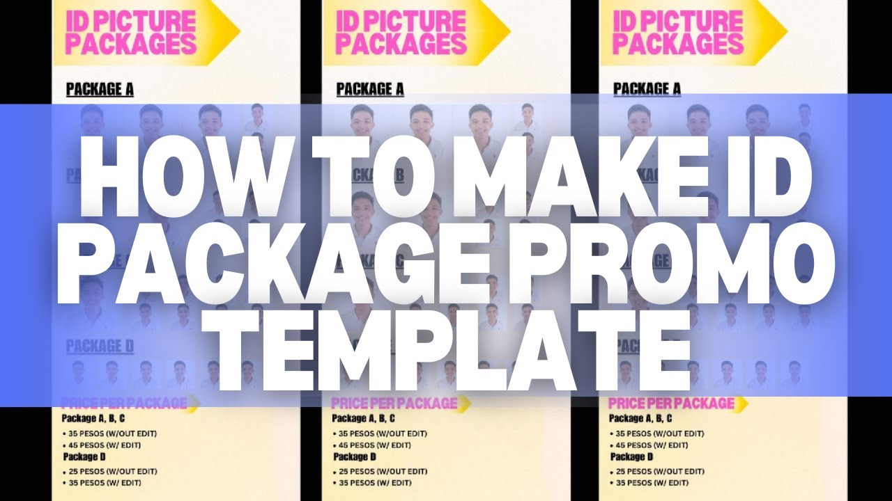 HOW TO MAKE ID PACKAGE TEMPLATE - YouTube