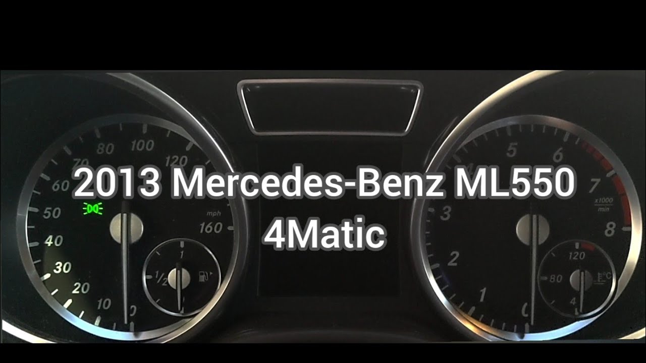 Mercedes-Benz - ML550 - 2013 - 4Matic: Gauge Cluster Startup Sequence ...