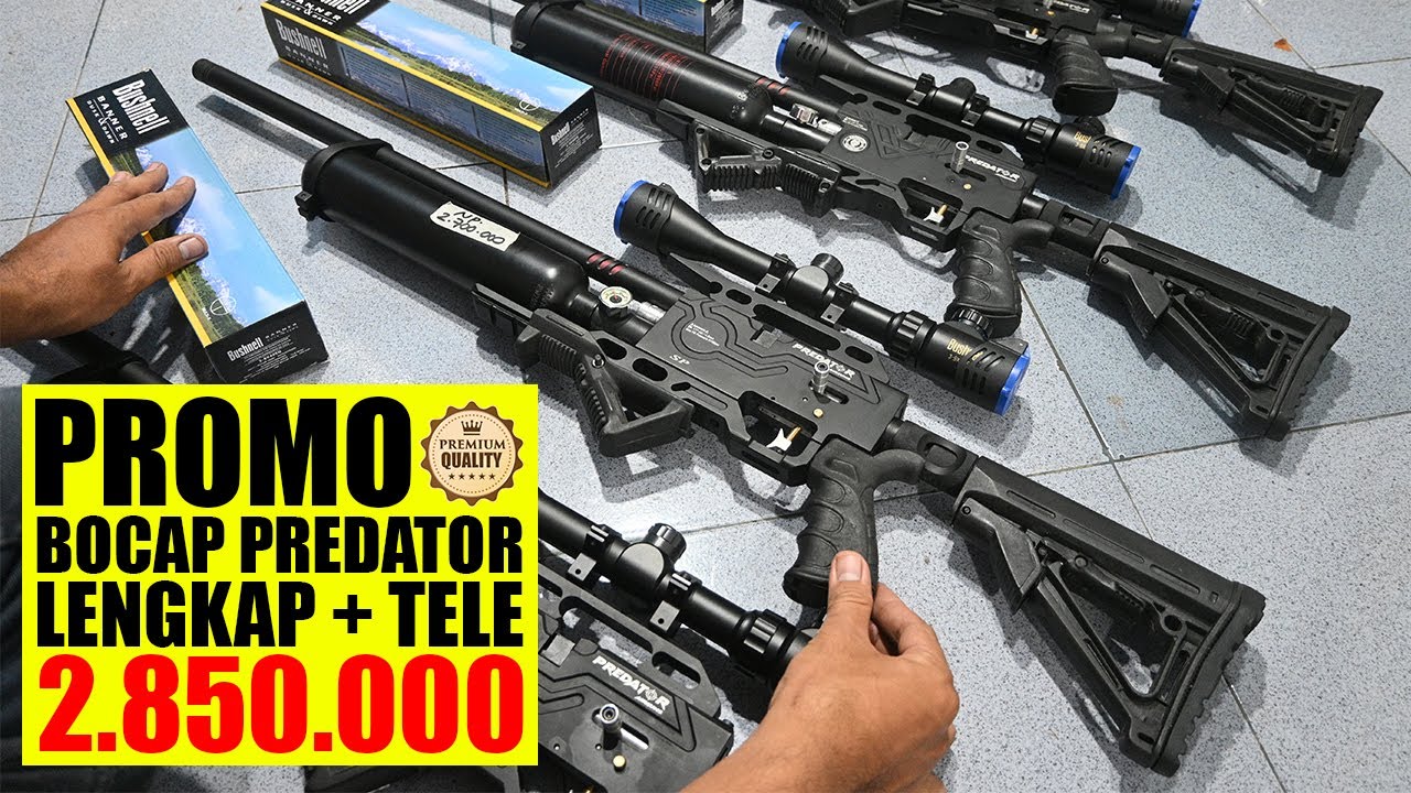 Promo harga senapan angin pcp bocap predator 500cc seri np dan teleskop ...