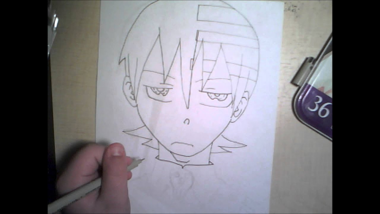 how to draw death the kid - YouTube