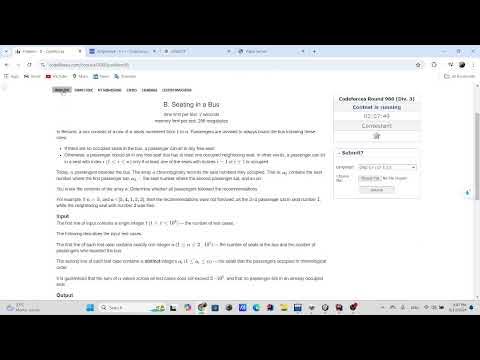 [Screencast Perspective] : Codeforces Round 966 (Div. 3) | By Algo Wizard - YouTube
