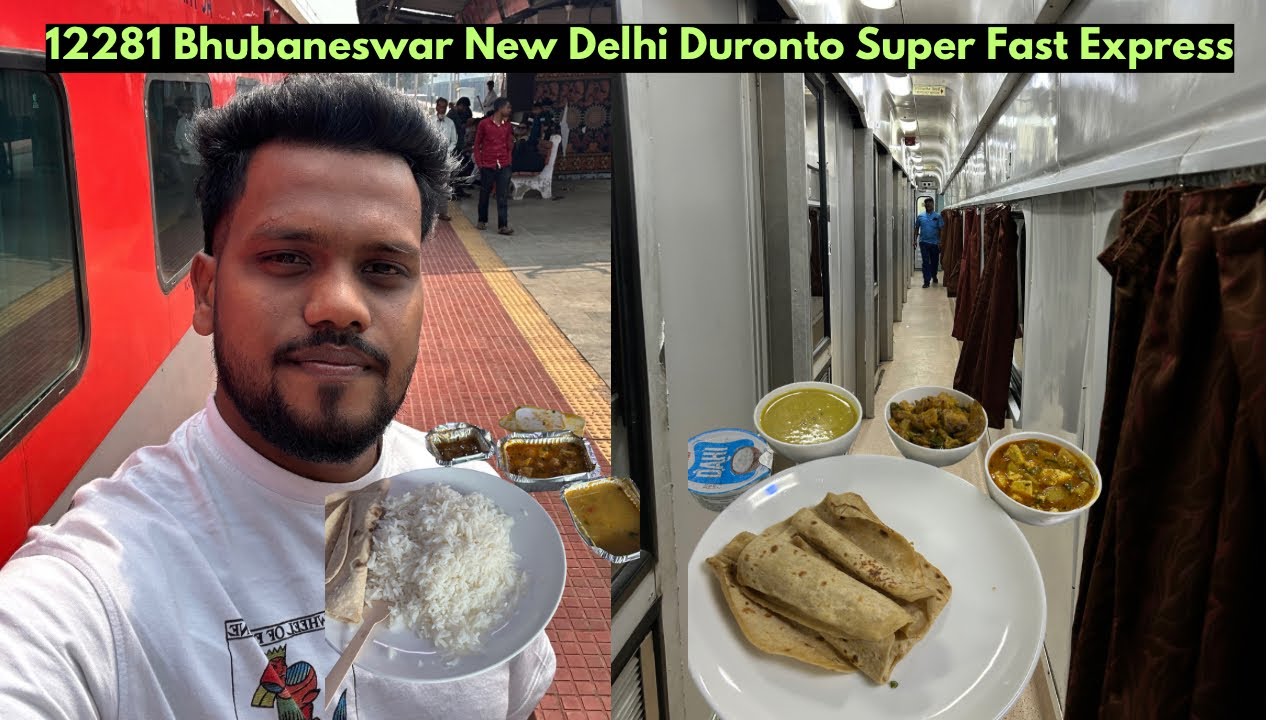 12281 Bhubaneswar New Delhi Duronto Super Fast Express || Train Journey ...