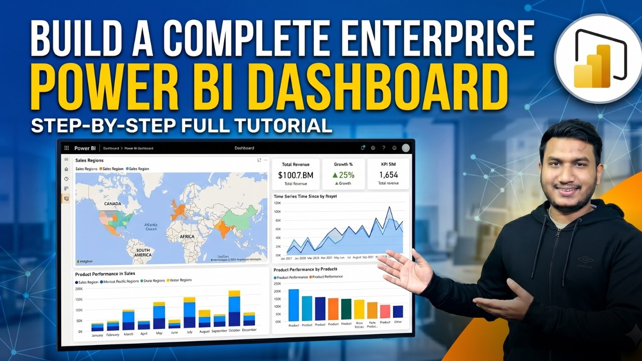 Build a Complete Enterprise Data Analytics Dashboard in Power BI - YouTube