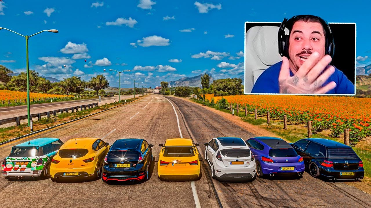 RACHÃO NA RODOVIA SÓ DE HOT HATCH - FORZA HORIZON 5 - YouTube