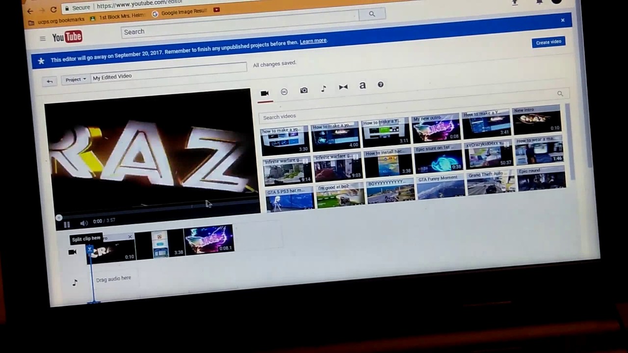 How to put your intro and outro in all of your videos 2017 - YouTube