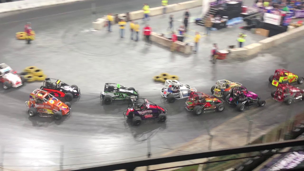 TQ Midgets at Allentown Indoor Race (PPL Center) January 5, 2019! - YouTube