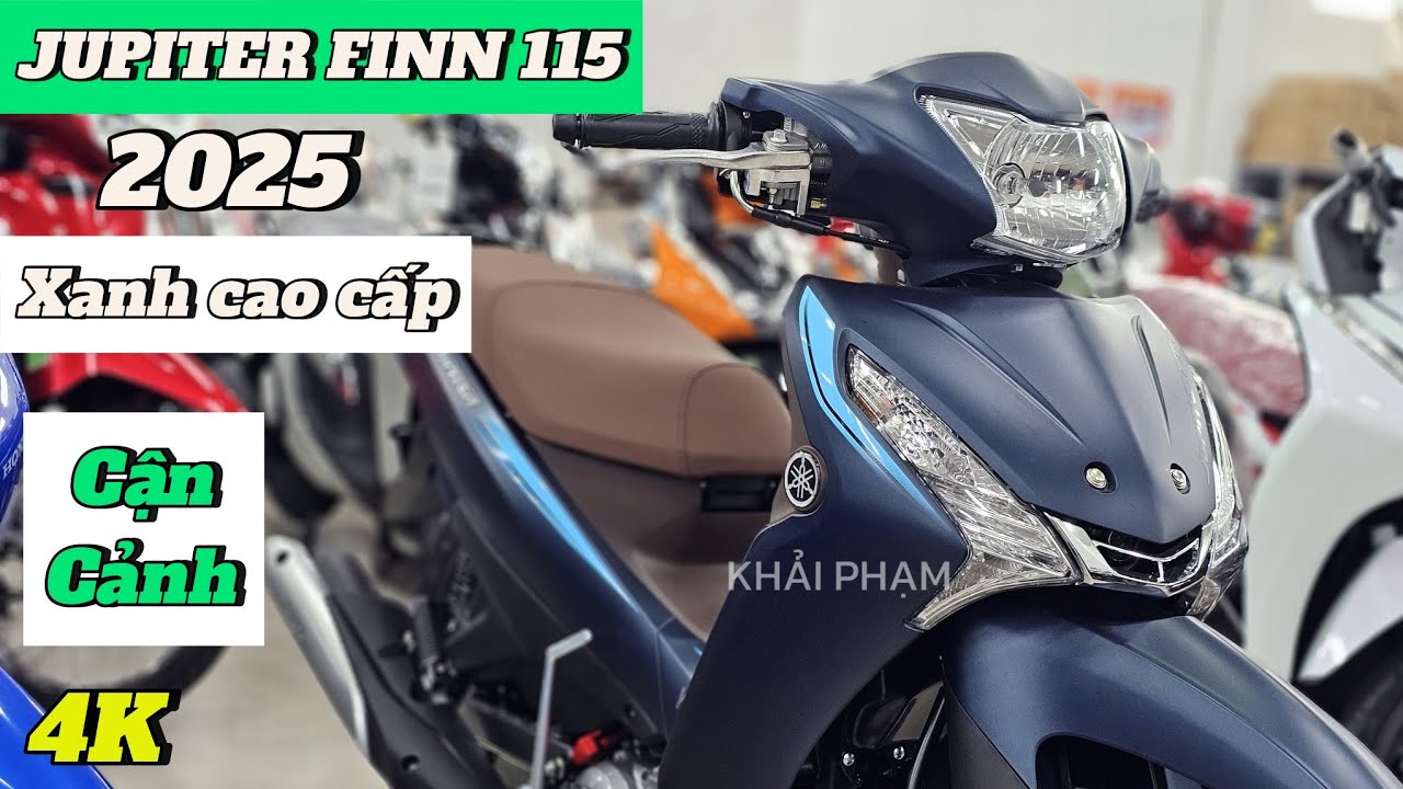 Review Yamaha JUPITER FINN 2025 màu xanh cao cấp + giá bán ngày 11/07 ...