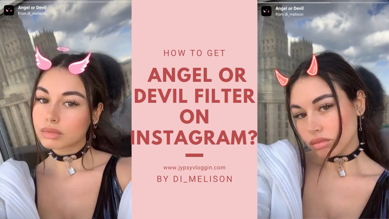 How to get Angel or Devil filter on Instagram - YouTube