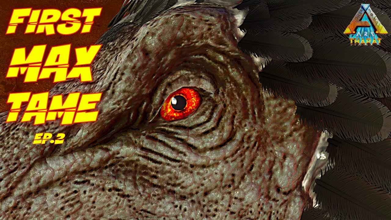 Our First Tame // Ark Survival Ascended Tharat Max level Challenge ...