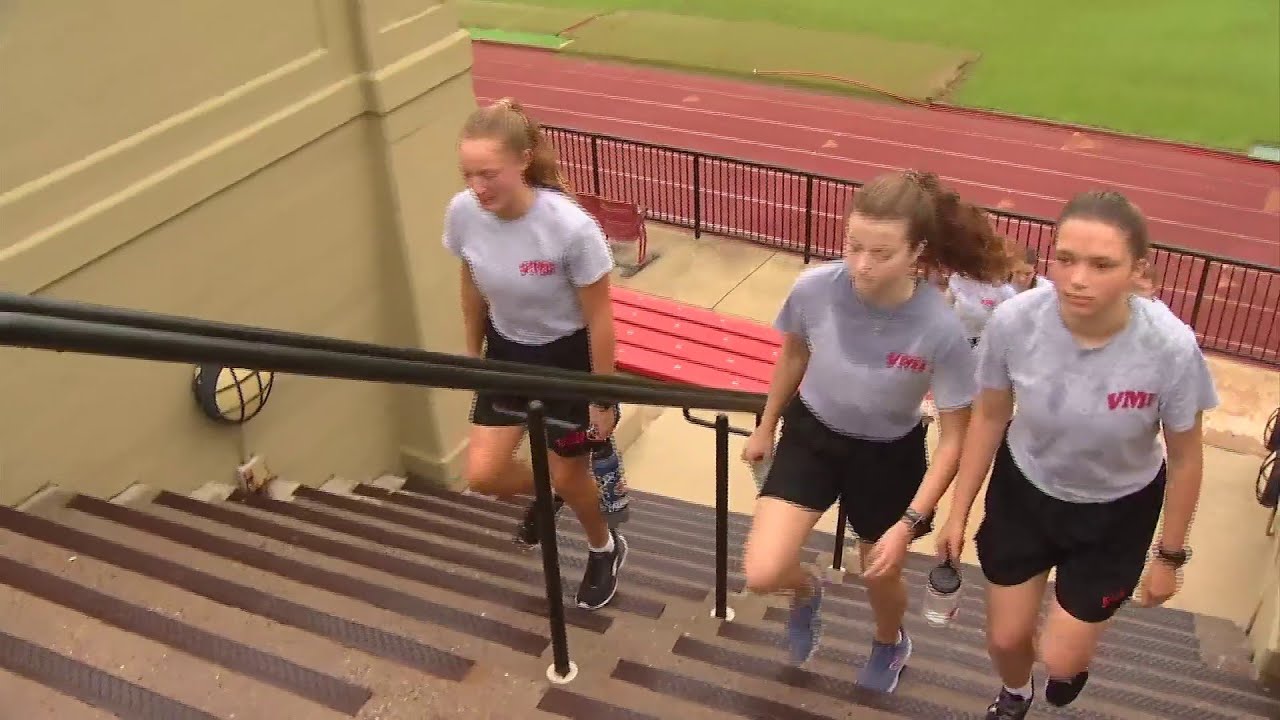 Milestone year at VMI for female cadets - YouTube