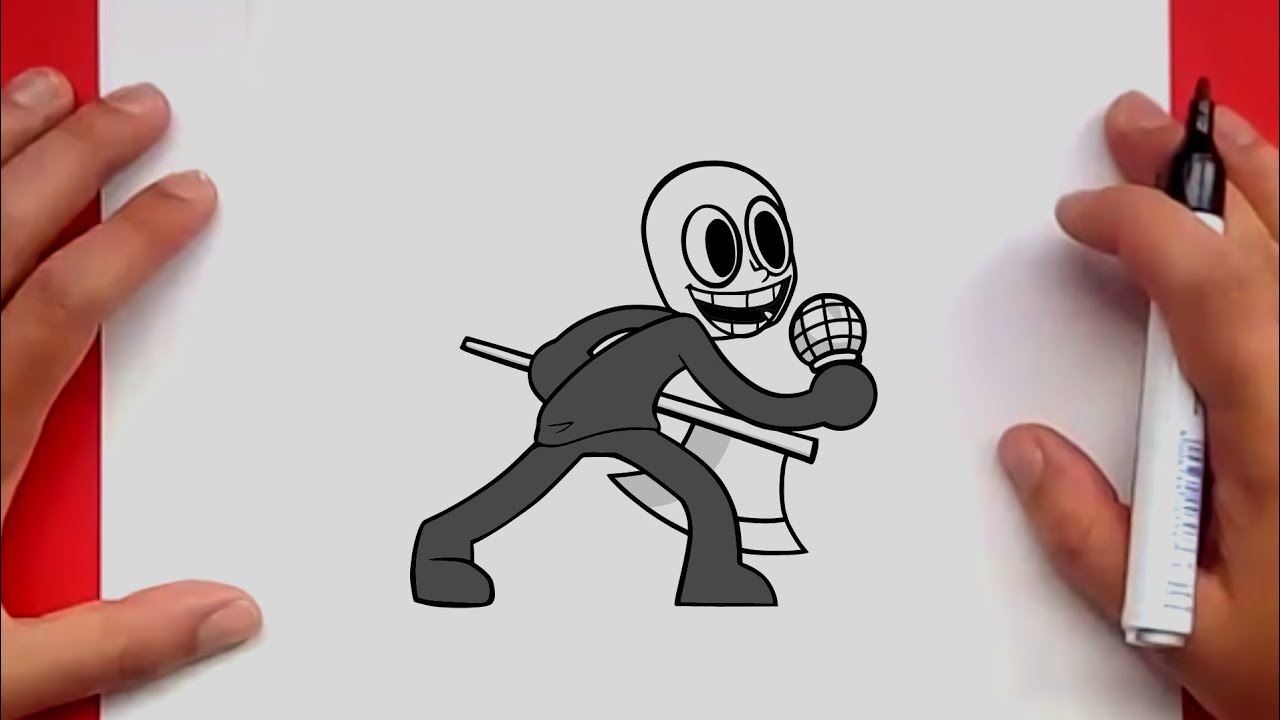 How to draw Eteled FnF | Friday Night Funkin - YouTube