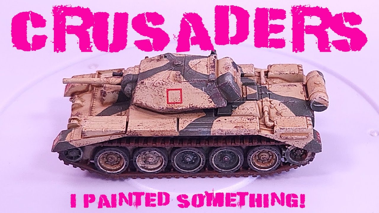 Painting FoW Crusader + AA Turrets - YouTube