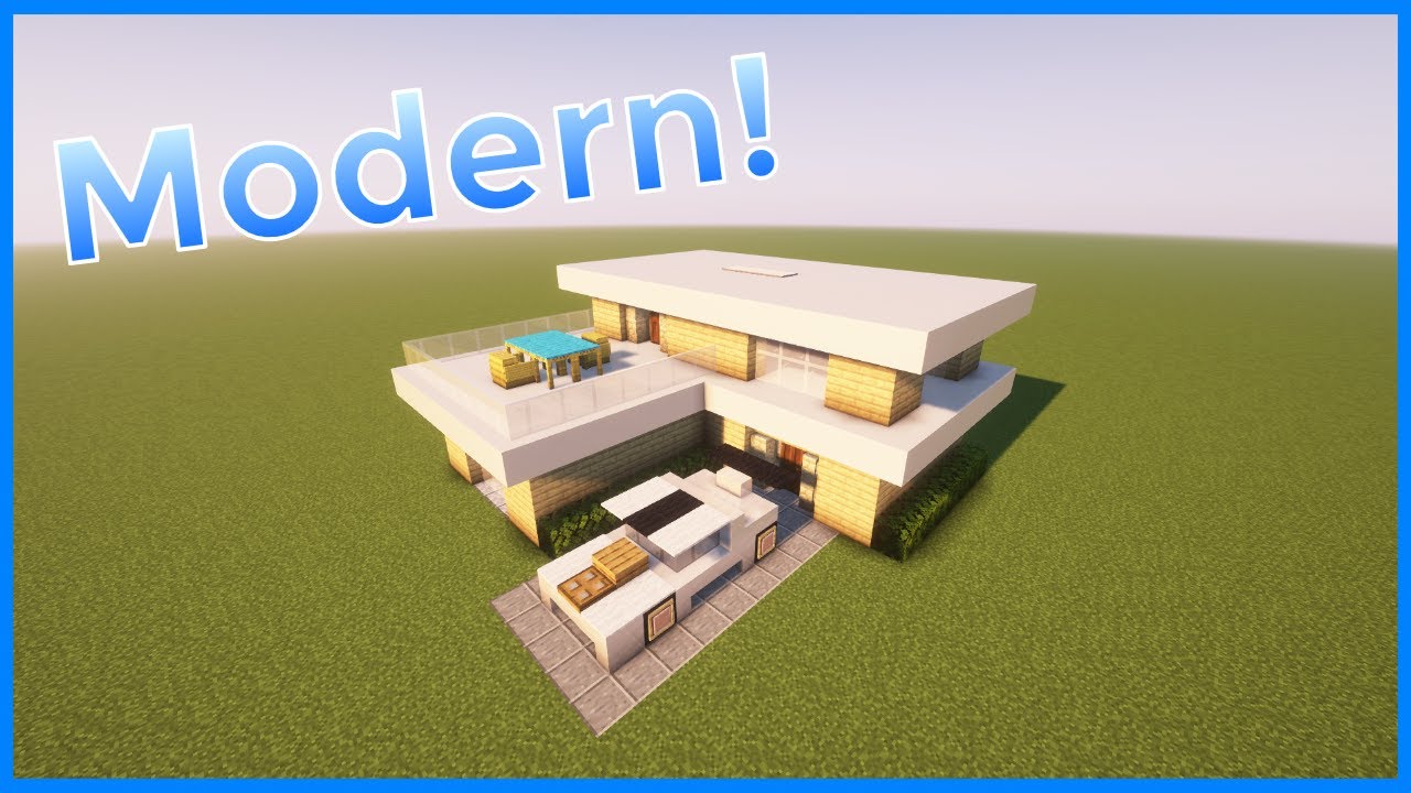 How to make 70s modern house in minecraft! - YouTube