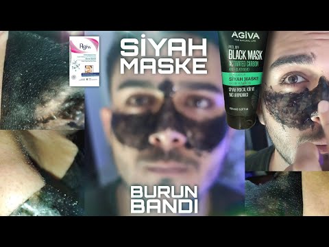 Soyulabilir Siyah Maske ve Burun Bandı | Yerli Üretim | AGIVA / AGISS |