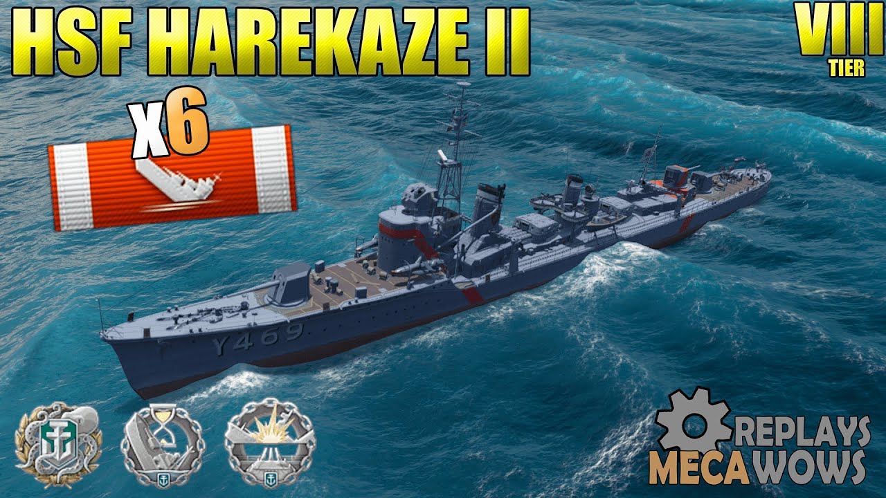Destroyer HSF Harekaze II 6 Kills & 102K Damage | World of Warships ...
