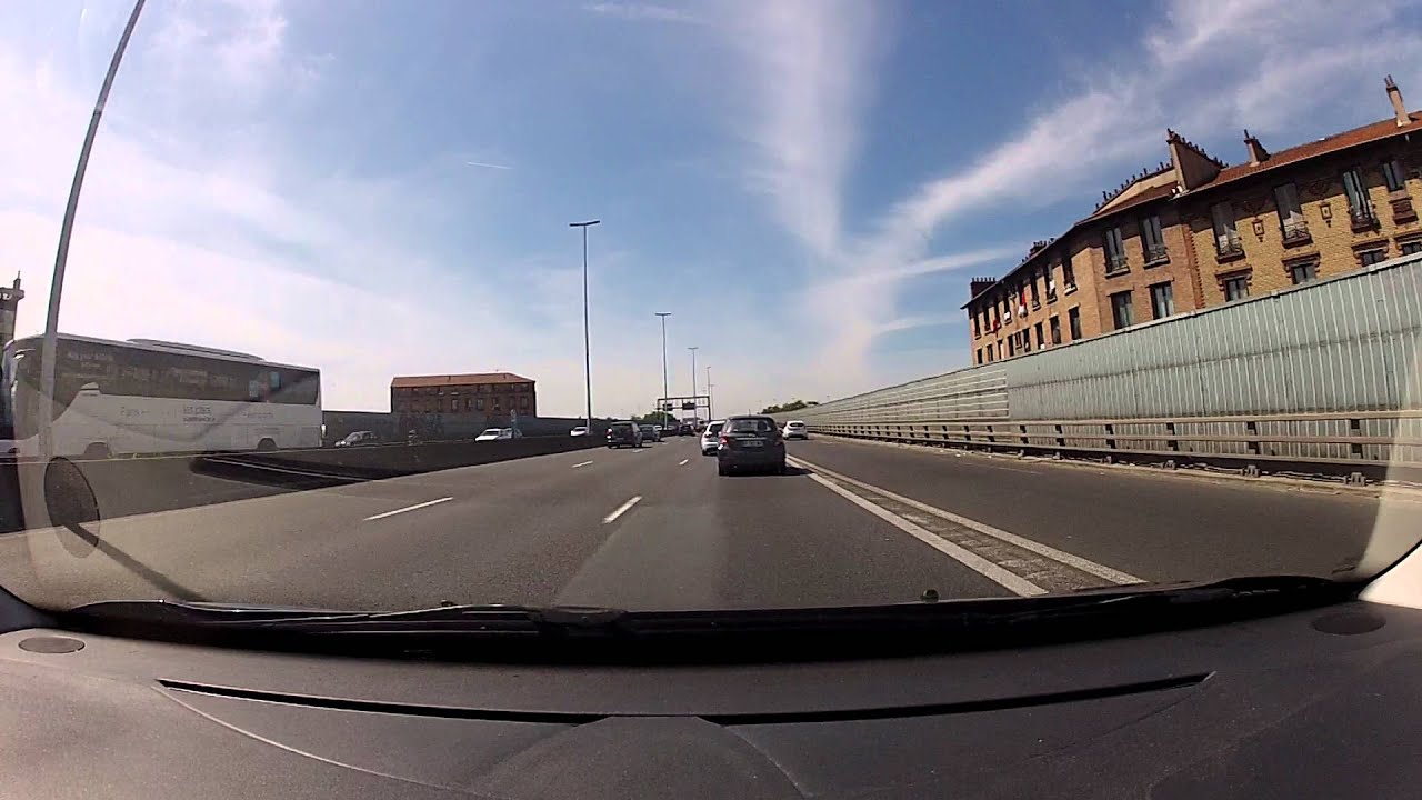 Traversée de Paris - Nord-Sud via A3-A86 - YouTube