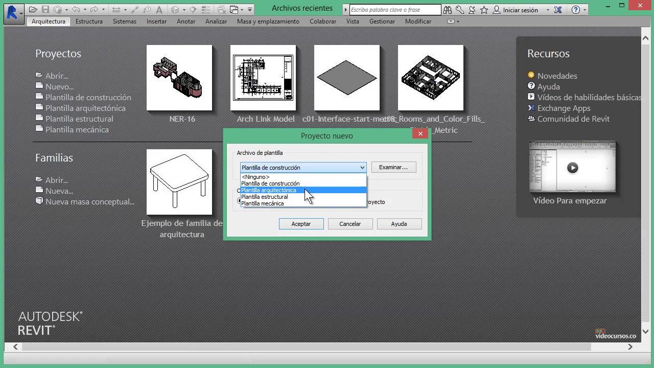 1 La Interfaz de Revit - YouTube