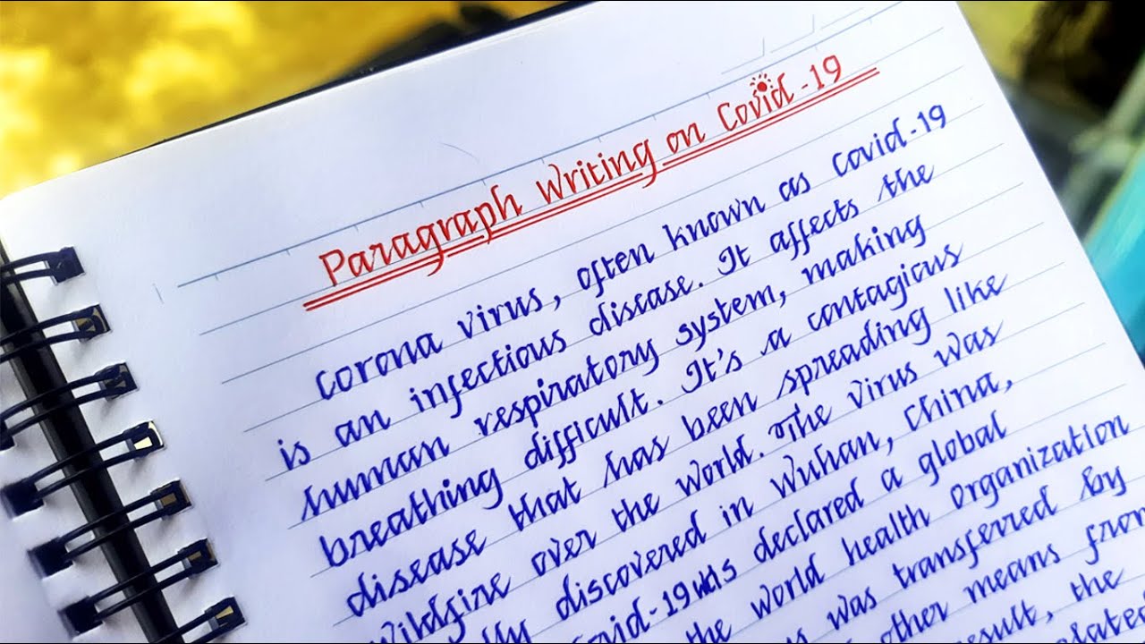 Paragraph Writing on Covid19 about 150 Words | Very good Cursive ...
